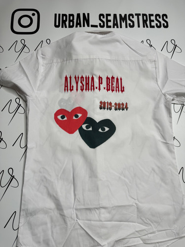 CDG Heart Trapstar Font Personalised Class of 25 Leavers Shirt - Name ...