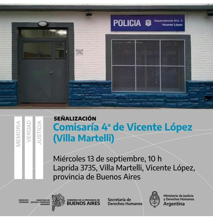 Villa Martelli: Memoria, Verdad y Justicia en la puerta de la Comisaría ...