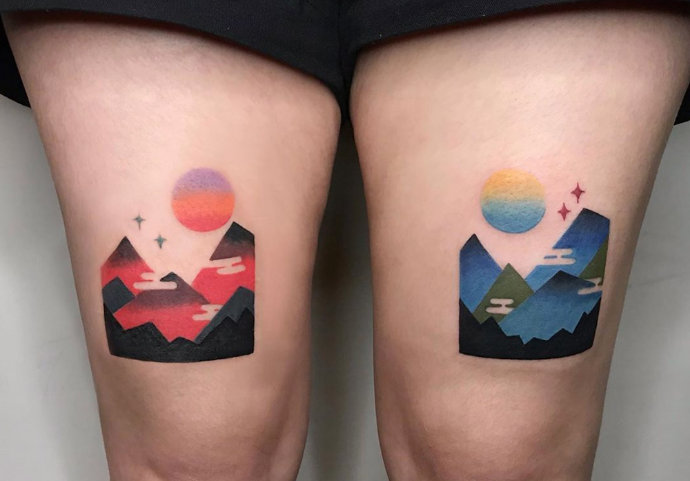 16 Amazing mountain tattoos to inspire you