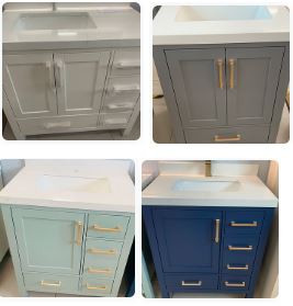 Bello - Wooden Vanity with doors, drawers, handles | Unique BVA