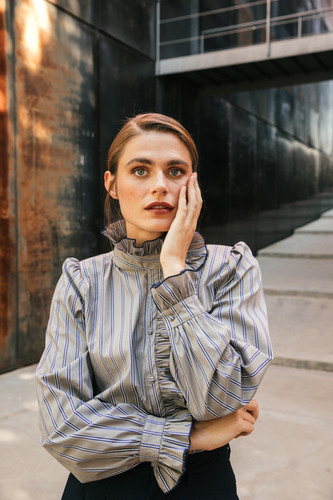 Blusa Venezia rayas verde | Marieth