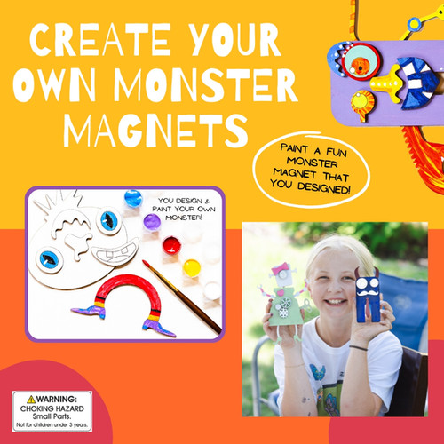 DIY Monster Magnets Paint Kit | Old School Arts