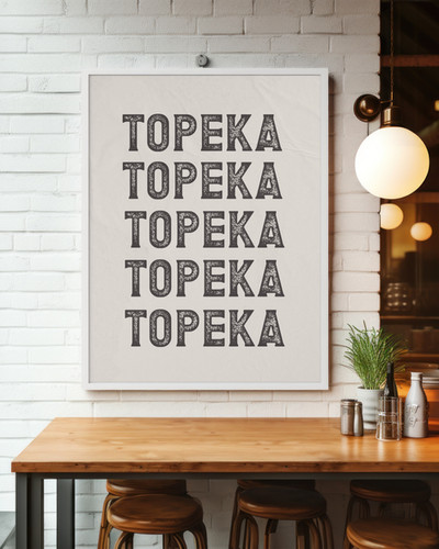 Vintage Topeka Type | The Prairie Wanderer