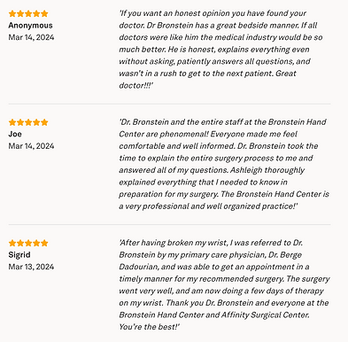 Bronstein Hand Center