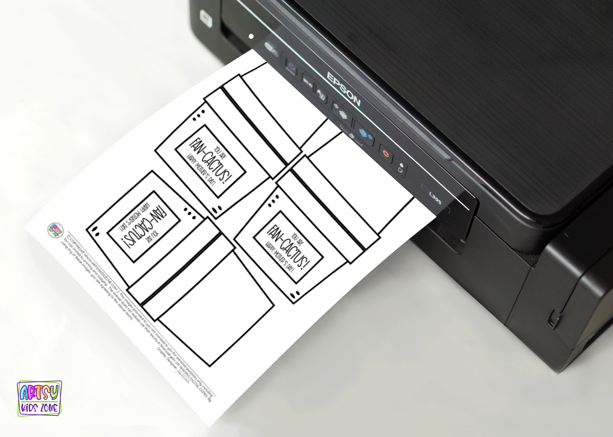 Cactus Mother's Day Handprint Craft For Kids