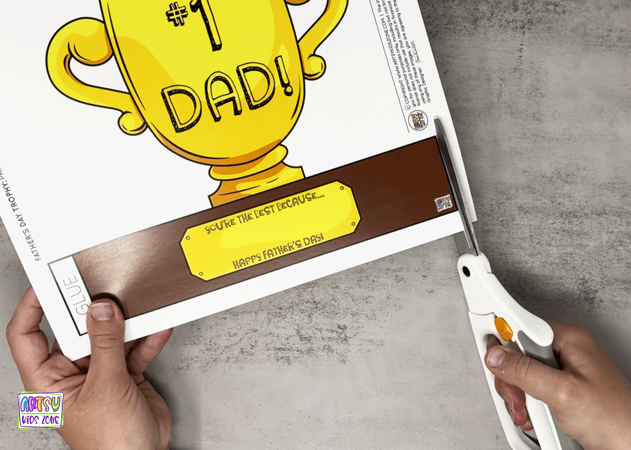 How To Make A Father's Day Trophy