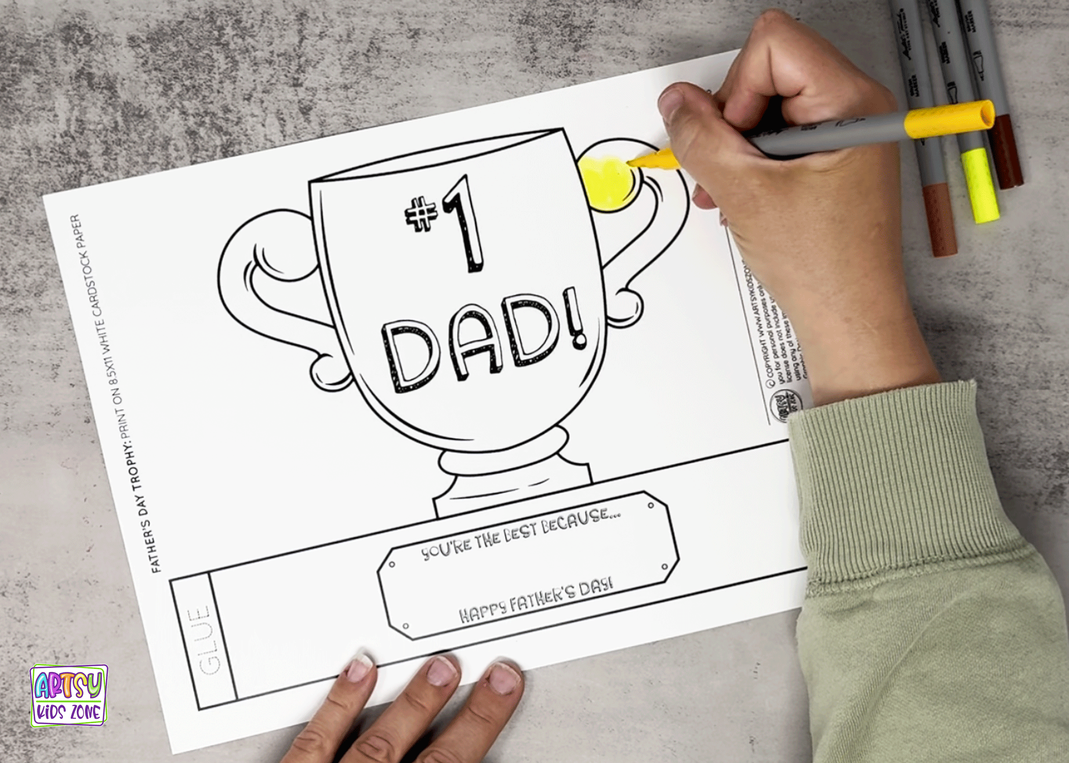 How To Make A Father's Day Trophy