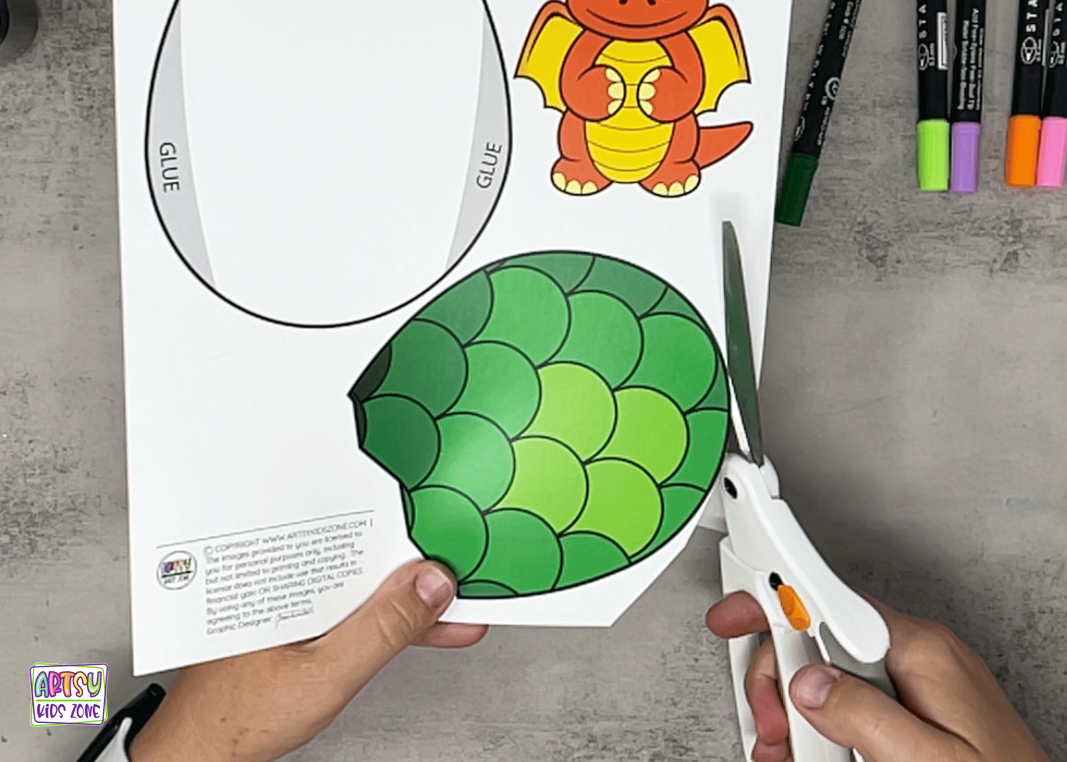 Hatching Dragon Egg Craft For Kids