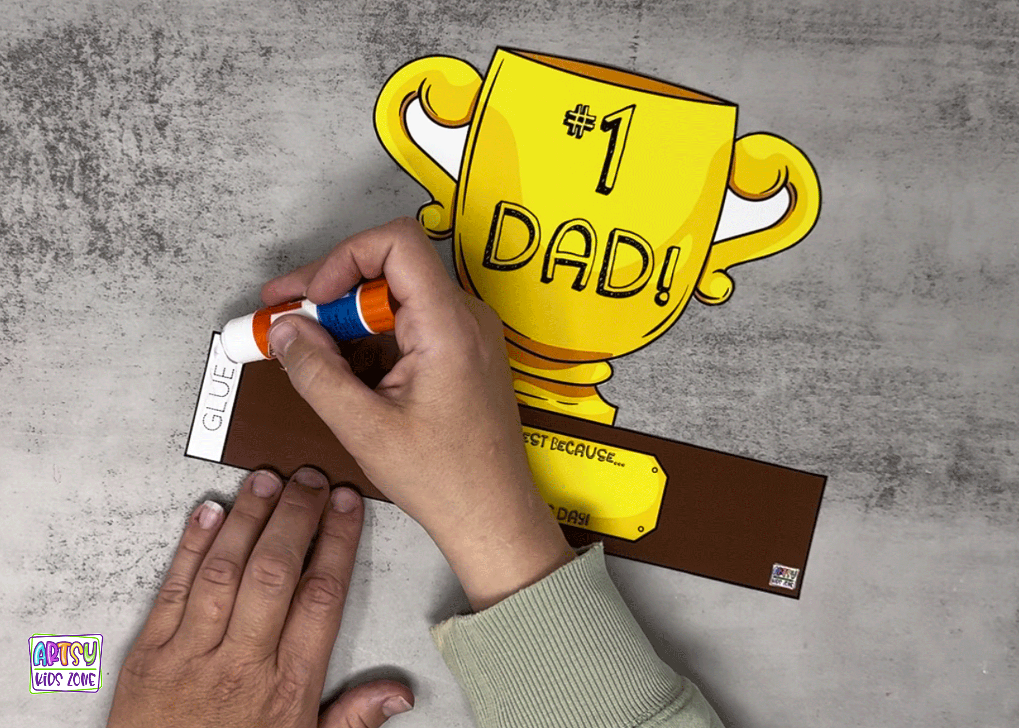 How To Make A Father's Day Trophy