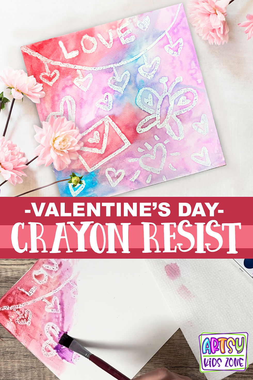 Crayon Resist: A Valentine's Day Craft For Kids