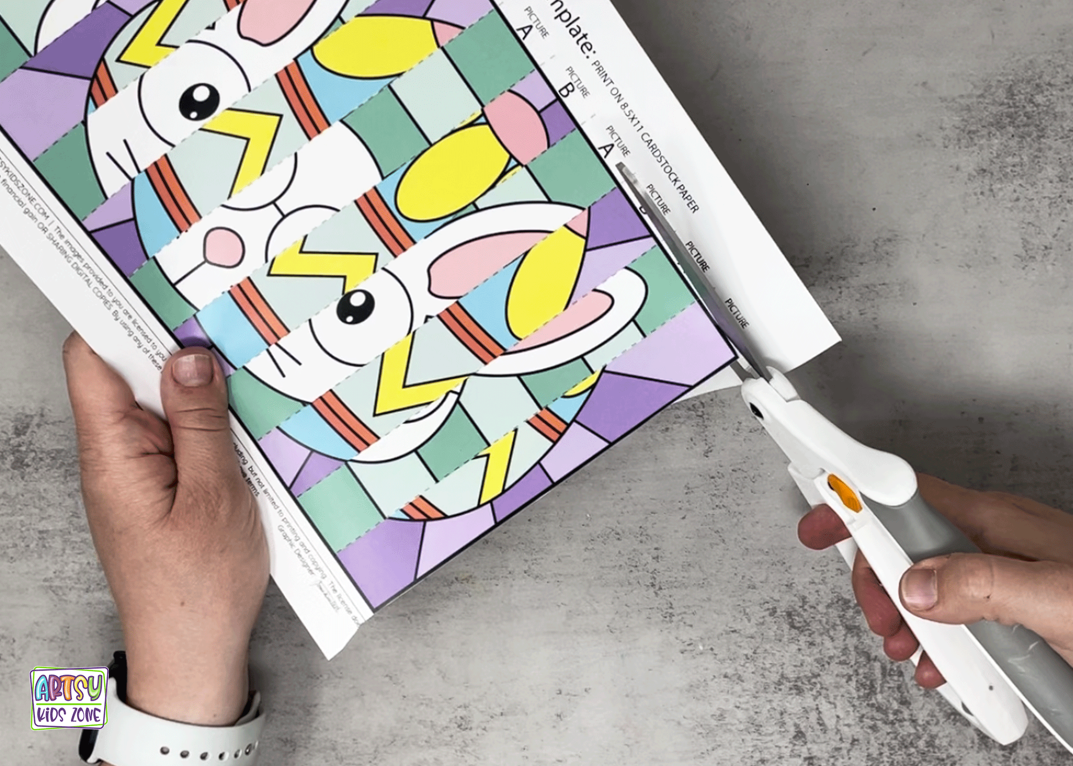 Easter Agamograph Template