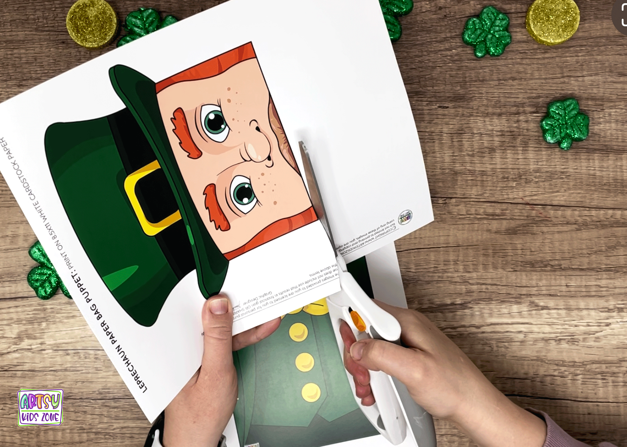 Leprechaun Paper Bag Puppet