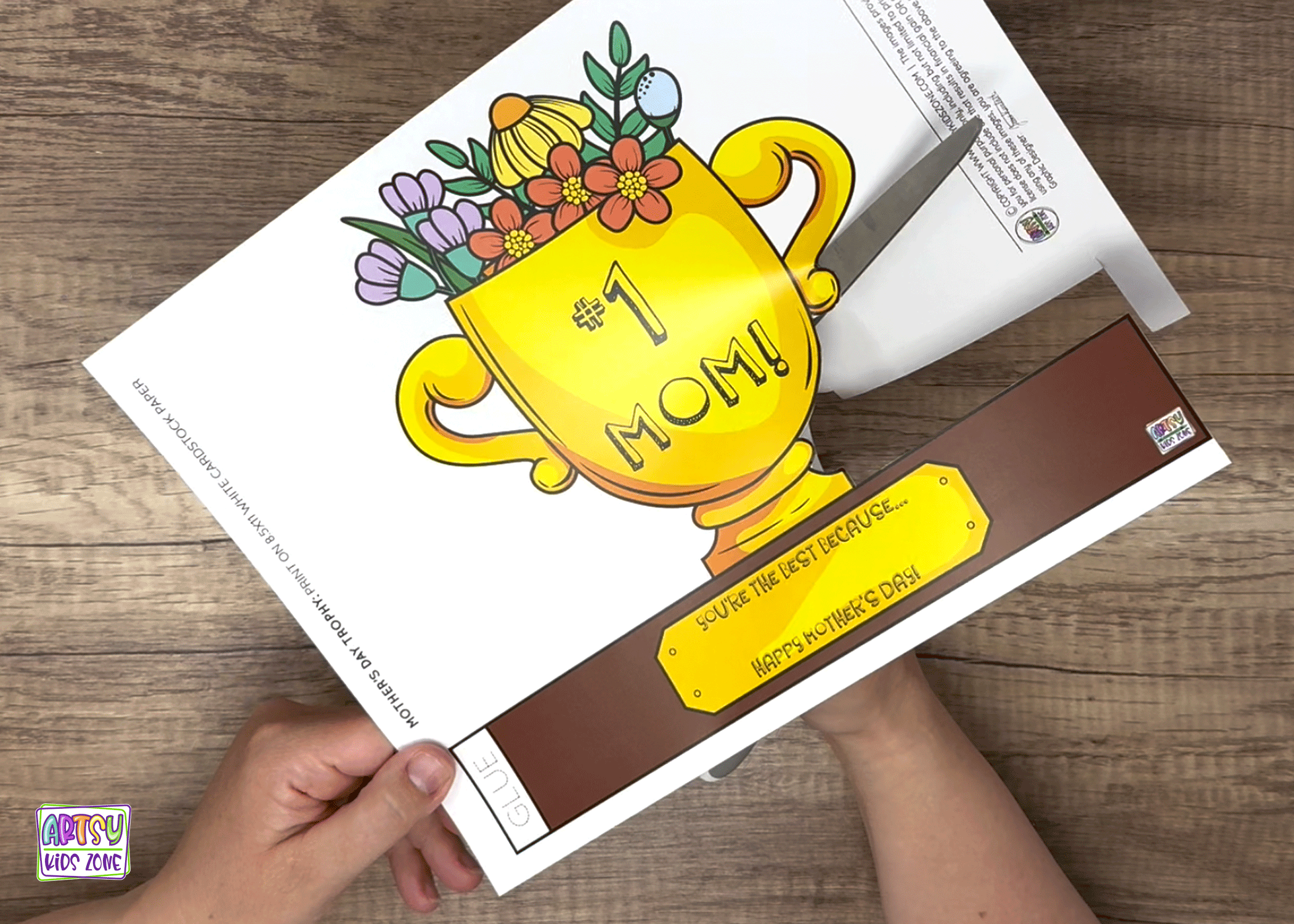 Mother's Day Trophy Printable
