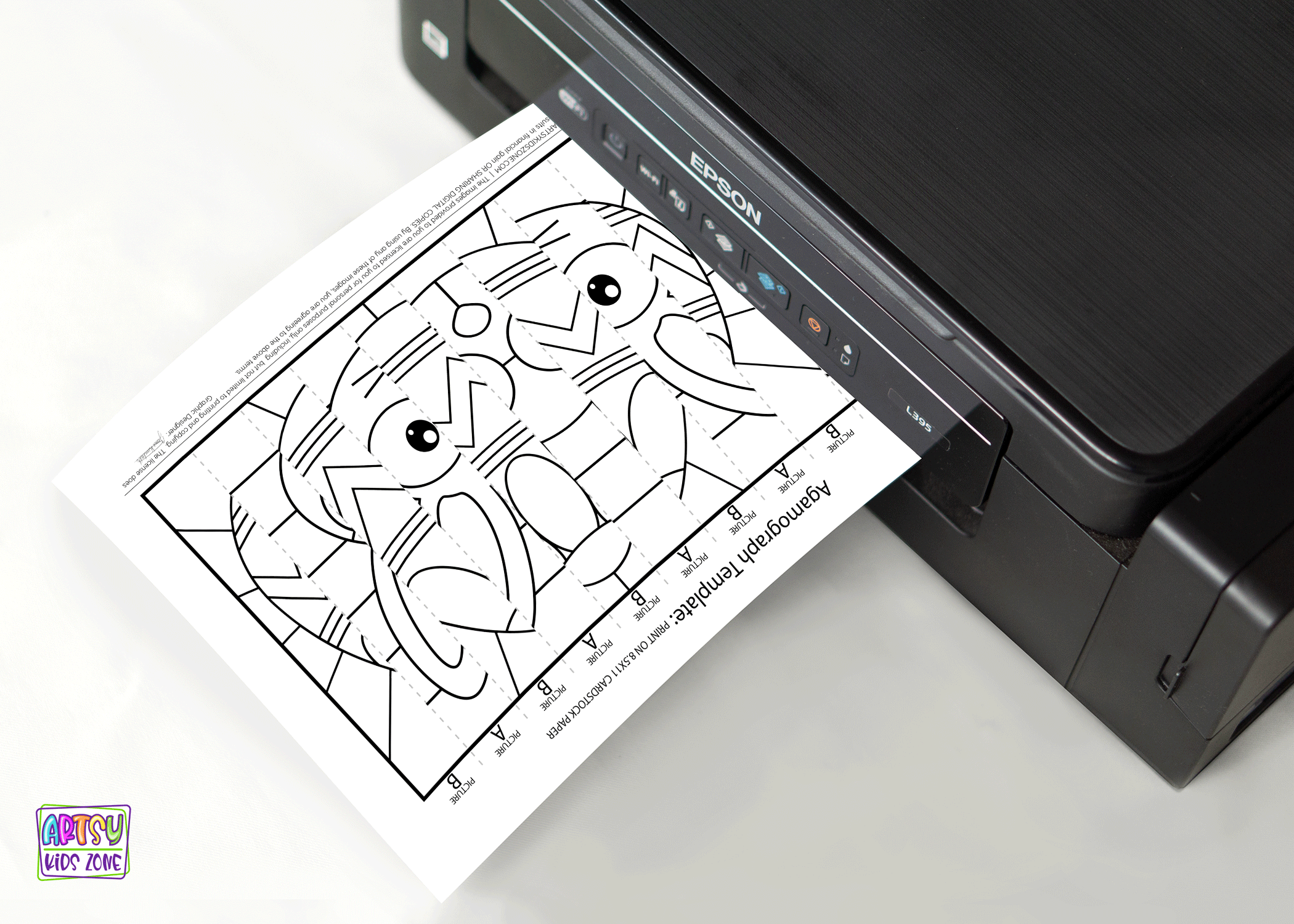 Easter Agamograph Template