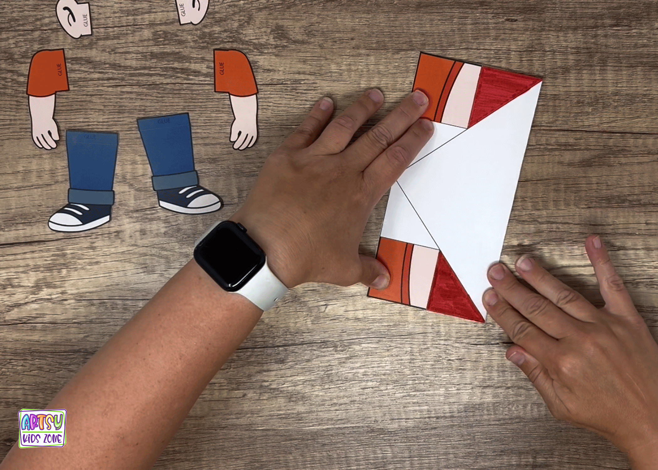 Dad Cootie Catcher Template: Father's Day Origami