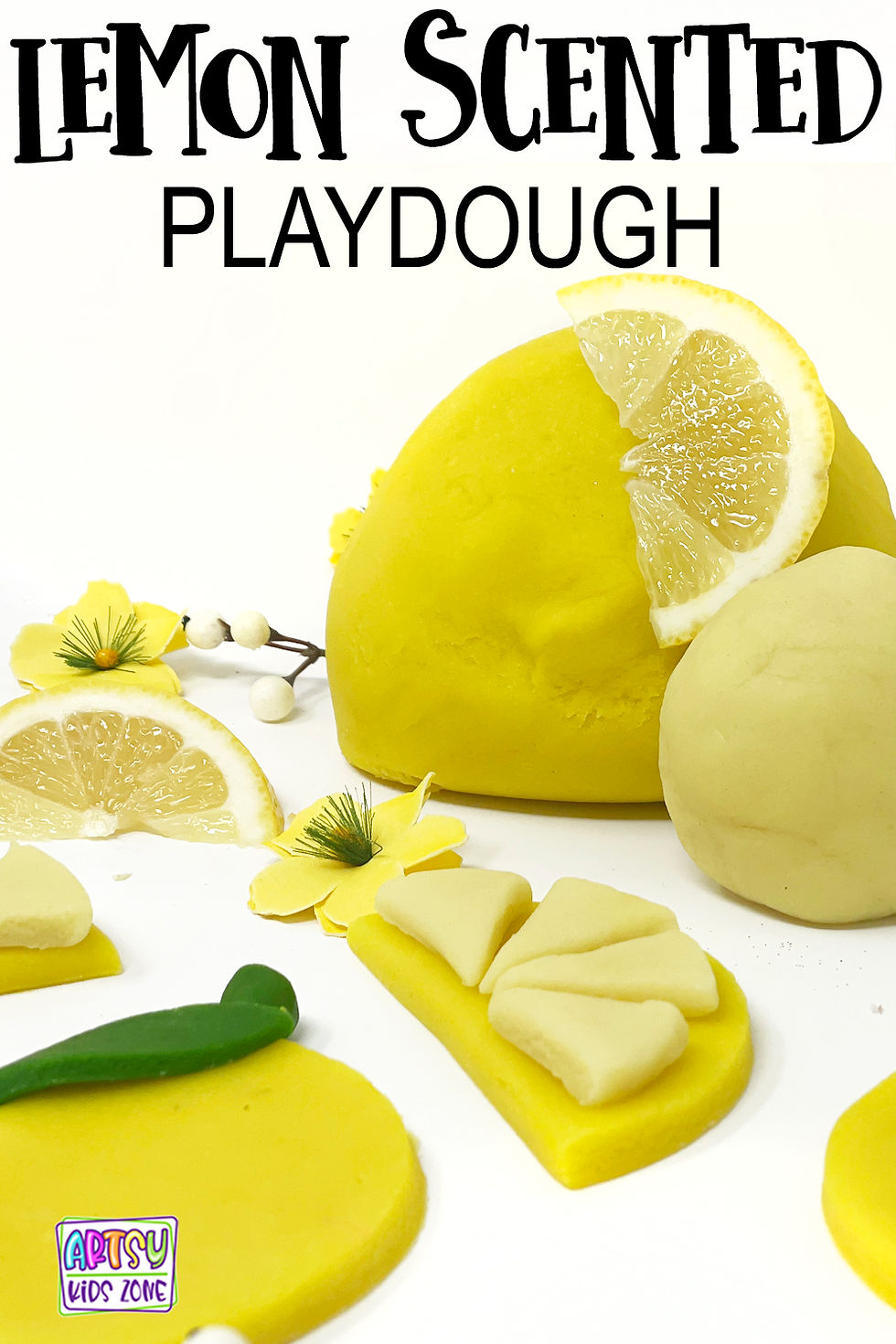 Lemon Scented Playdough Recipe