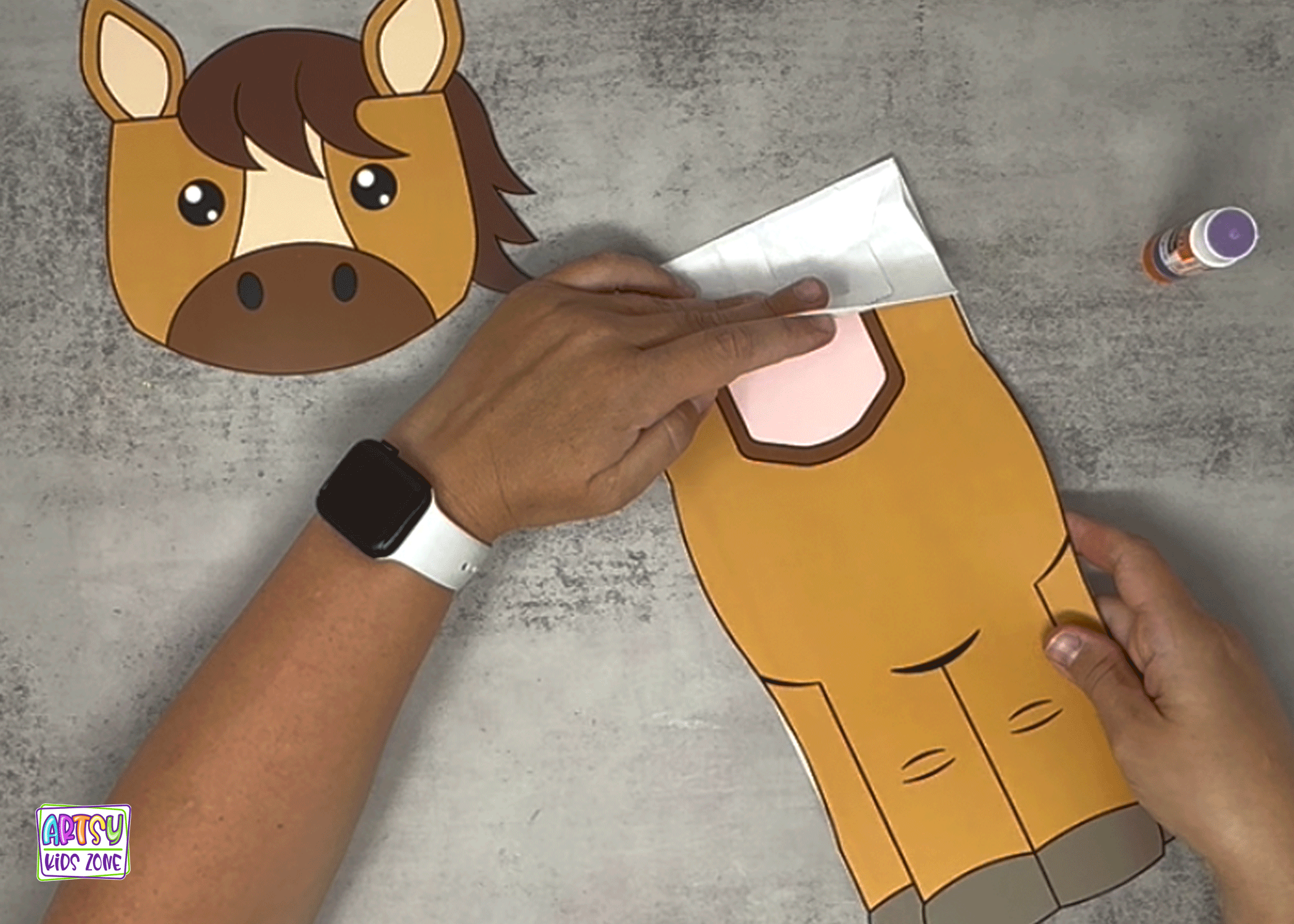Horse Paper Bag Puppet