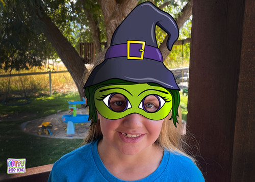 Printable Witch Paper Mask Templates – DIY Halloween Craft for Kids ...