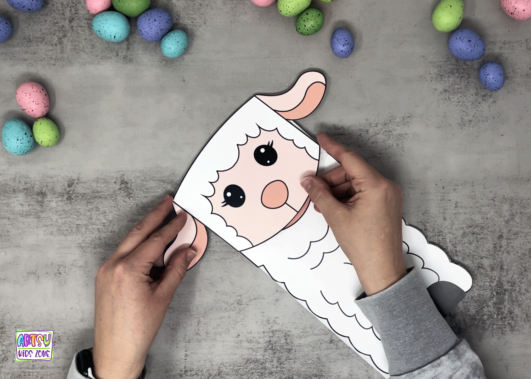 Lamb Paper Bag Puppet: Easter Crafts For Kids