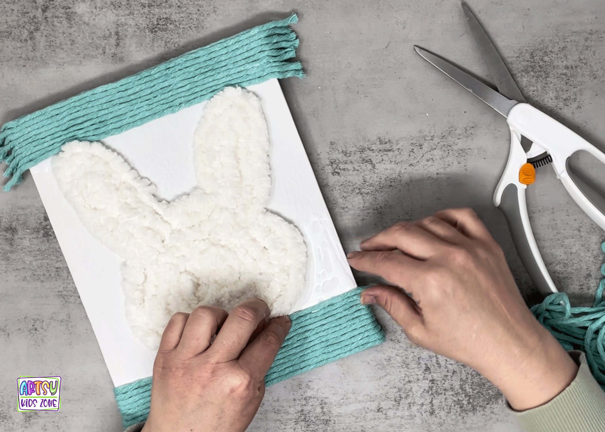 Bunny Yarn Crafts For Kids