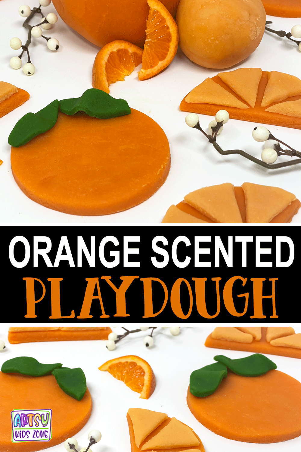 Orange Scented Playdough Recipe