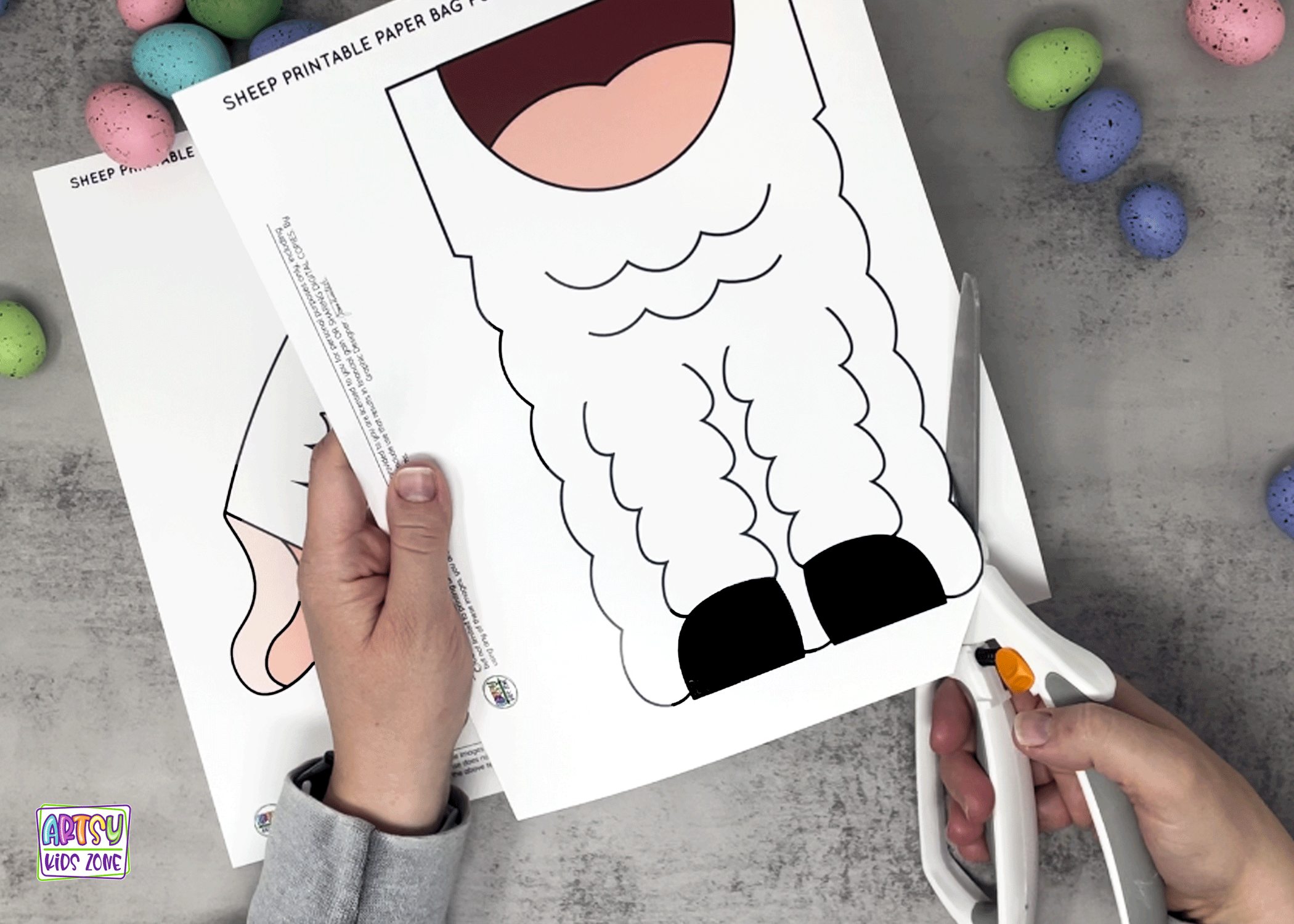 Lamb Paper Bag Puppet: Easter Crafts For Kids