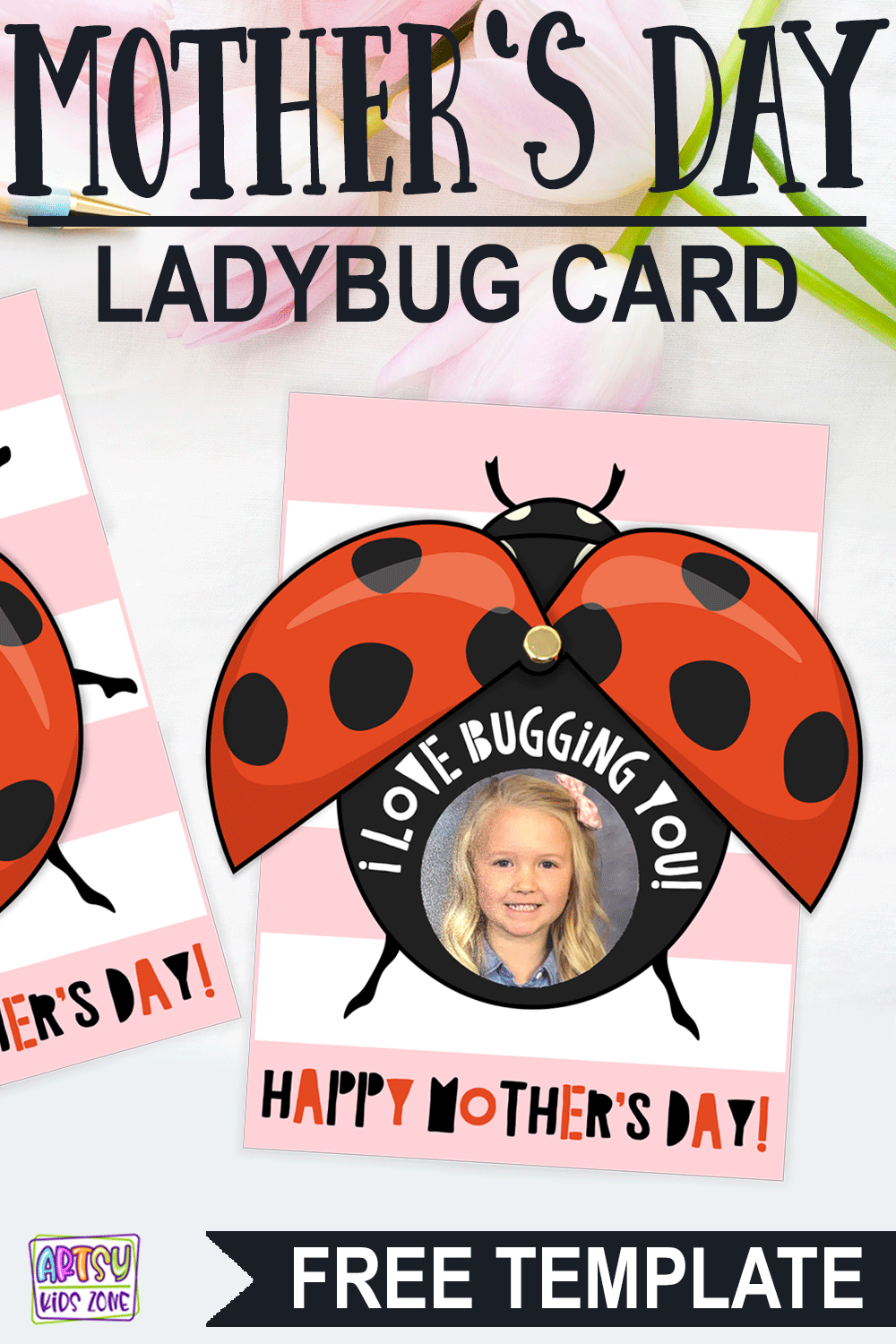 Ladybug Mother's Day Crafts For Kids