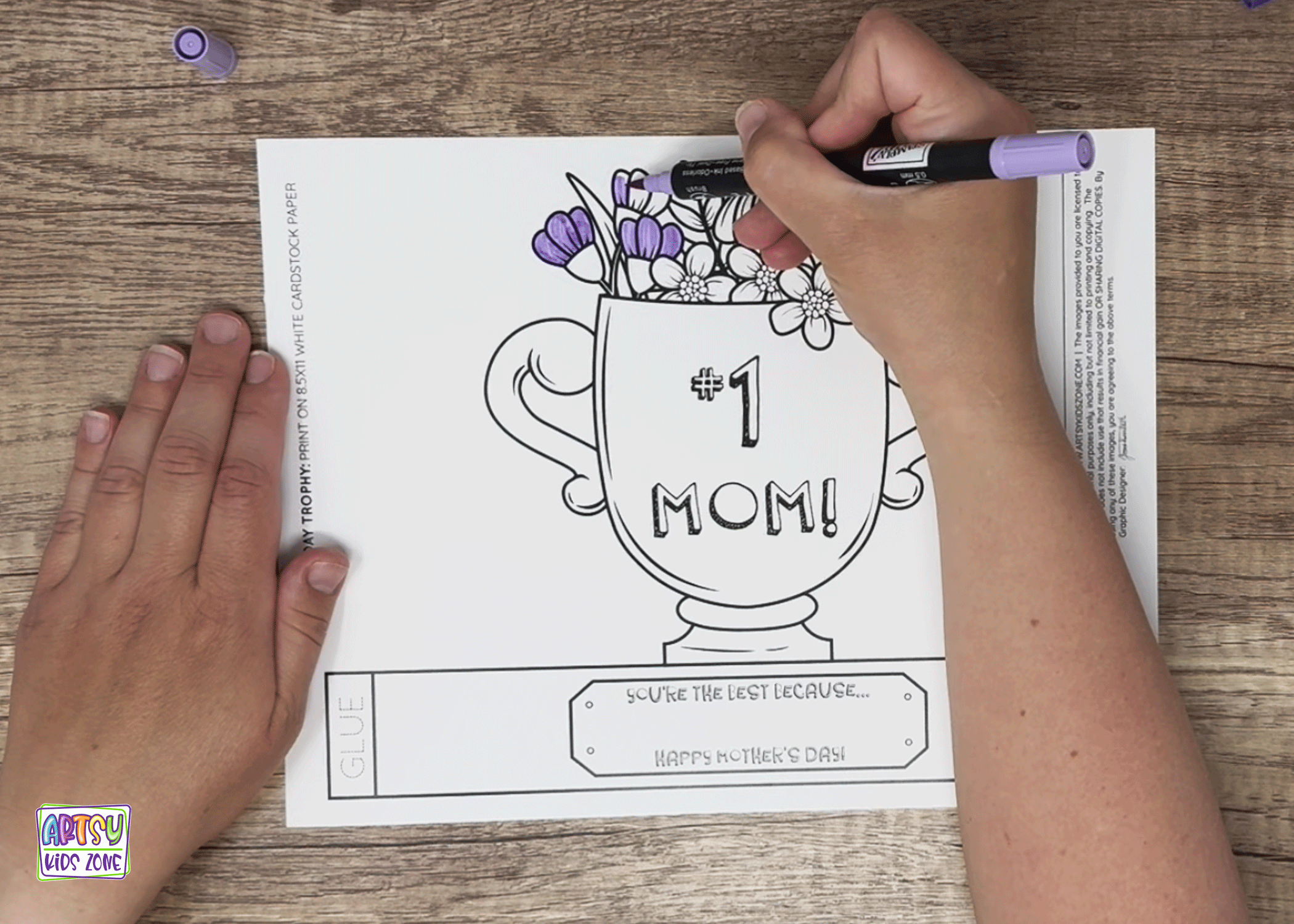 Mother's Day Trophy Printable