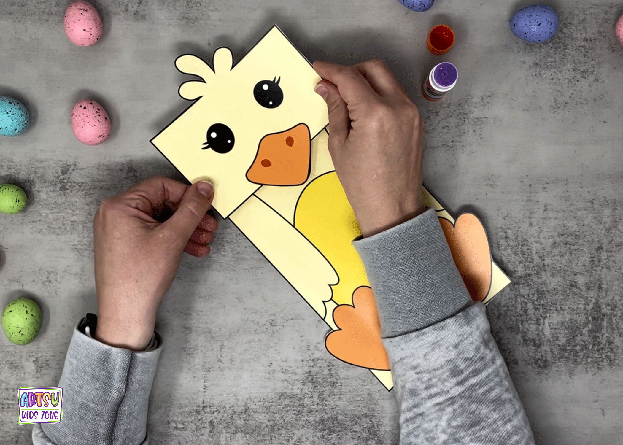Chick Paper Bag Puppet: Easter Crafts For Kids