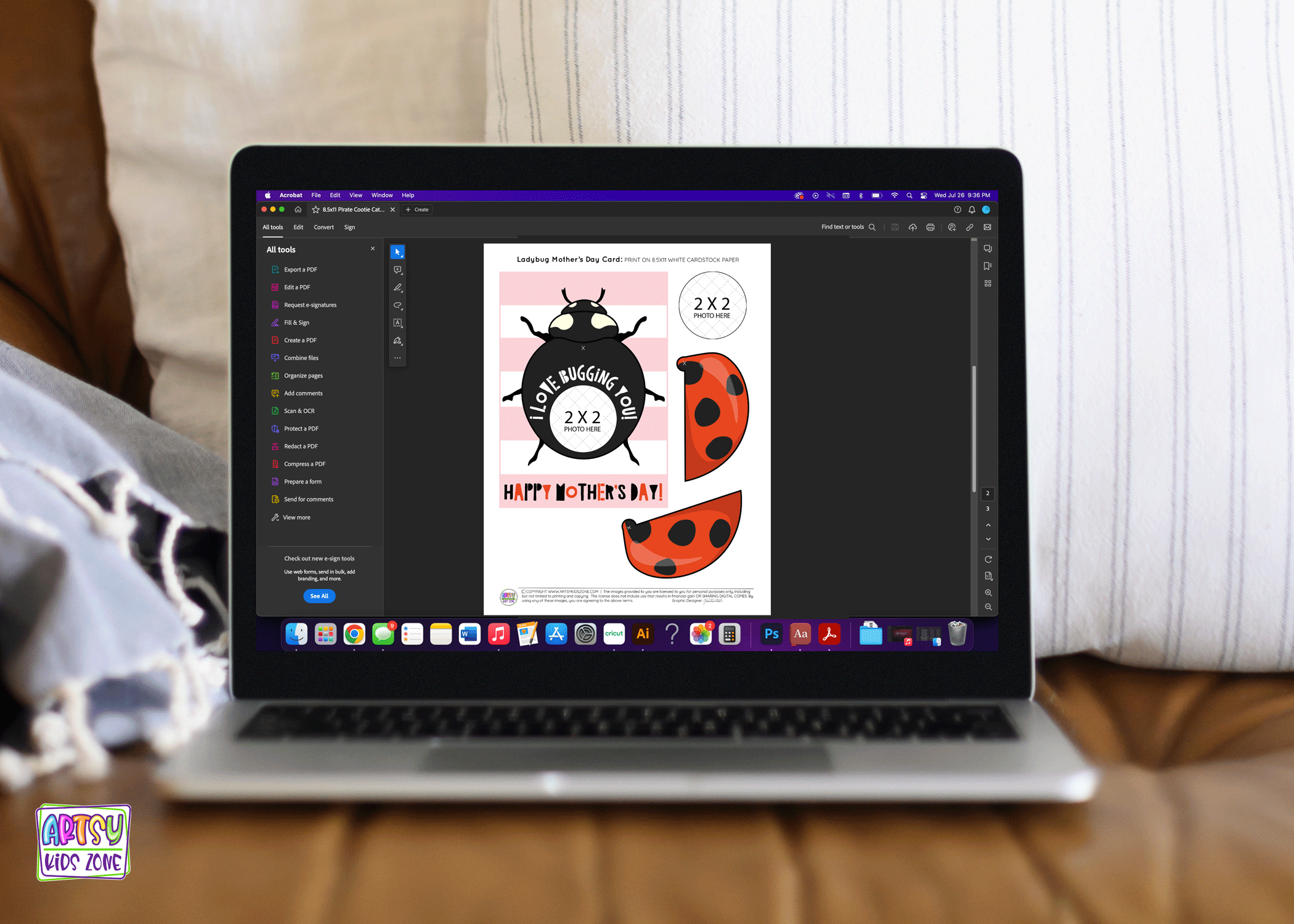 Ladybug Mother's Day Crafts For Kids