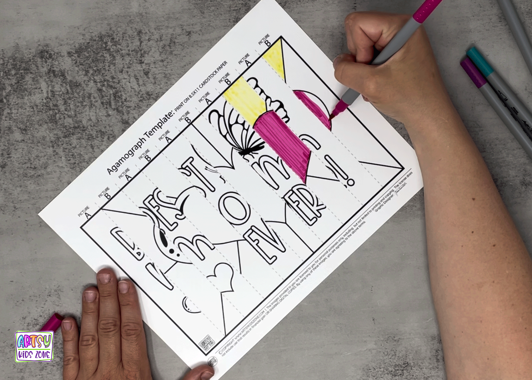 Mother's Day Agamograph Template