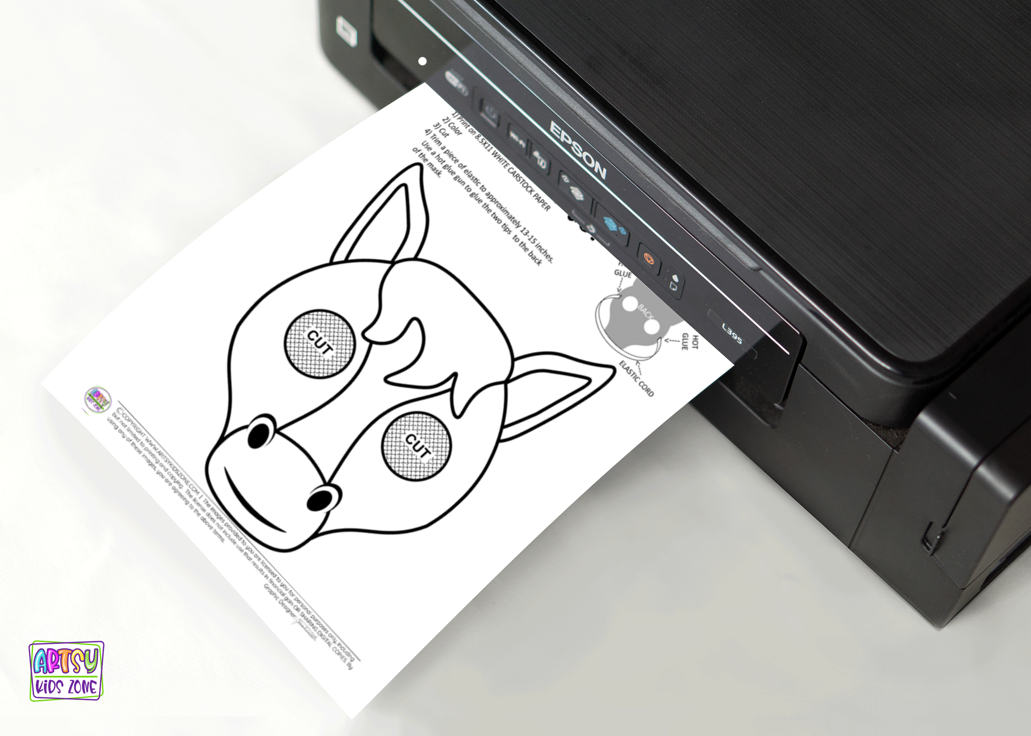 Printable Horse Mask Template