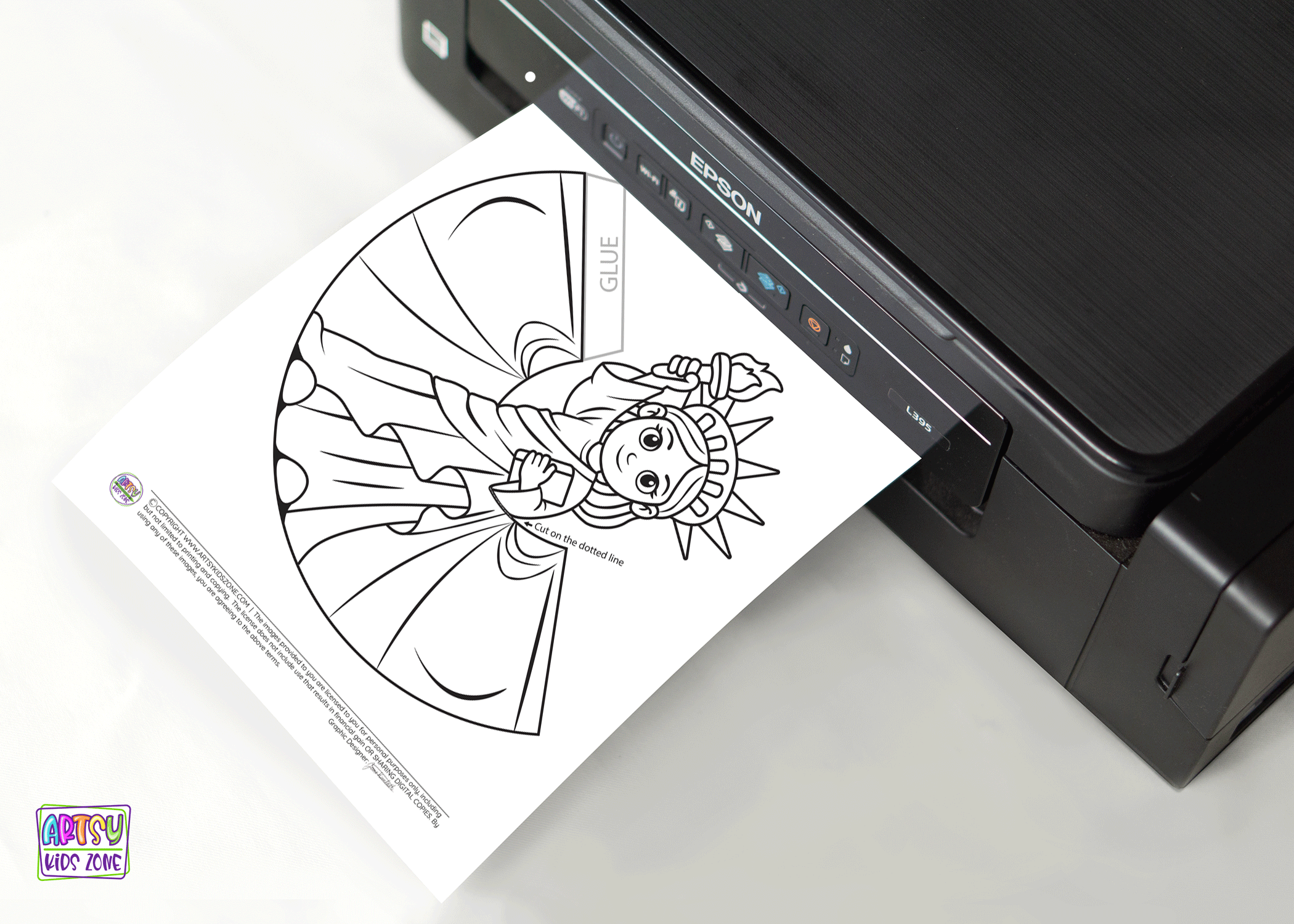 Statue of Liberty Paper Doll