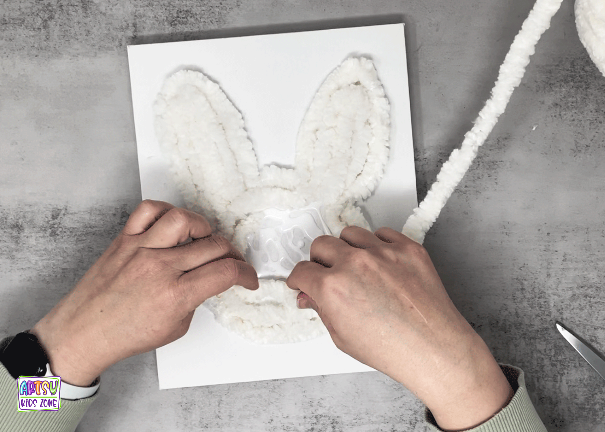 Bunny Yarn Crafts For Kids