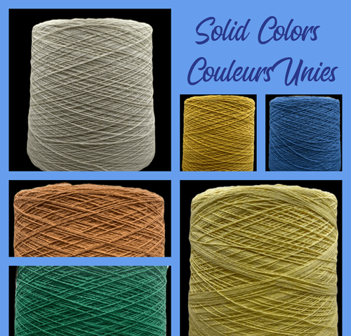 Fil de coton 2/8 – Cônes de tissage haut de gamme aux couleurs vives