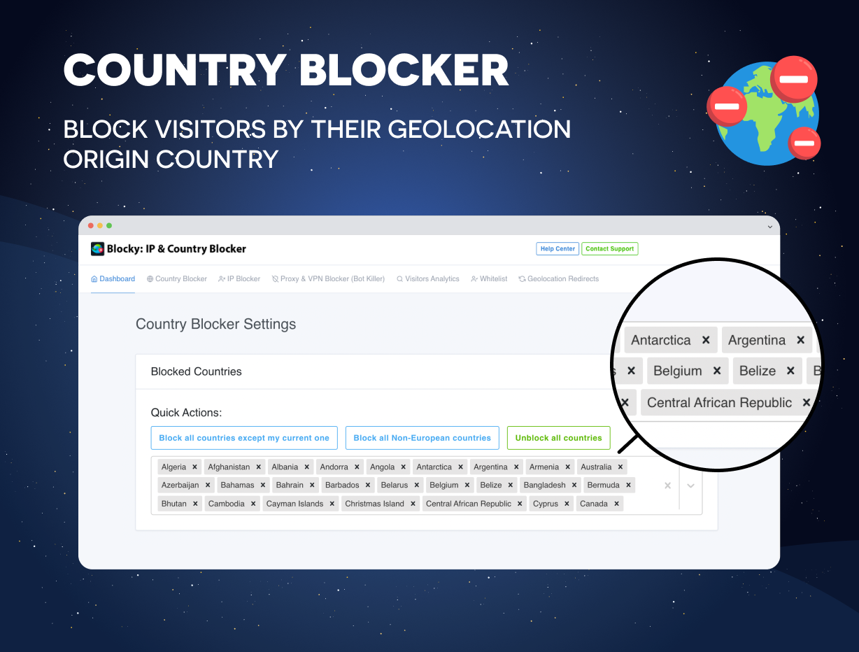 Blocky: IP & Country Blocker | Wix App Market | Wix.com