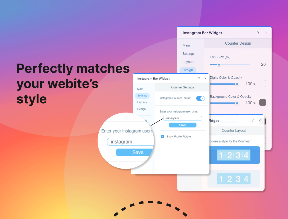 Instagram Followers Counter | Wix App Market | Wix.com