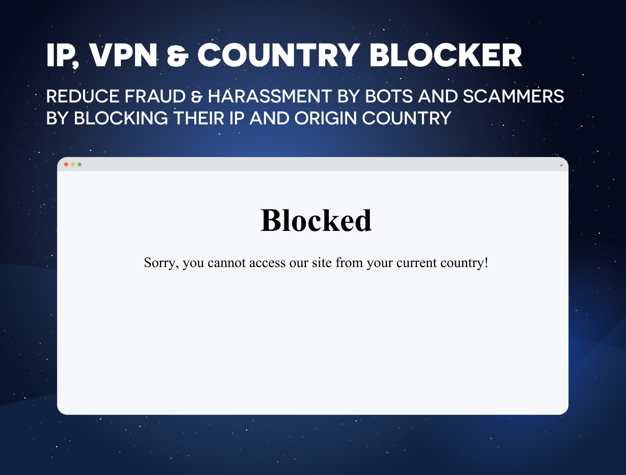 Blocky: IP & Country Blocker | Wix App Market | Wix.com