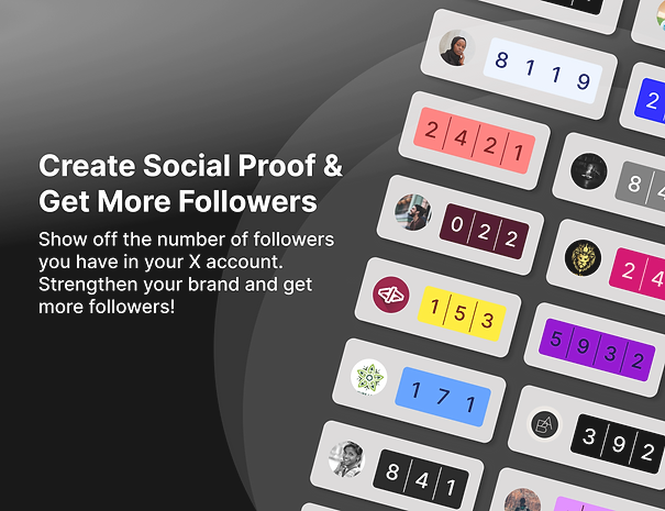 X (Twitter) Followers Counter | Wix App Market | Wix.com