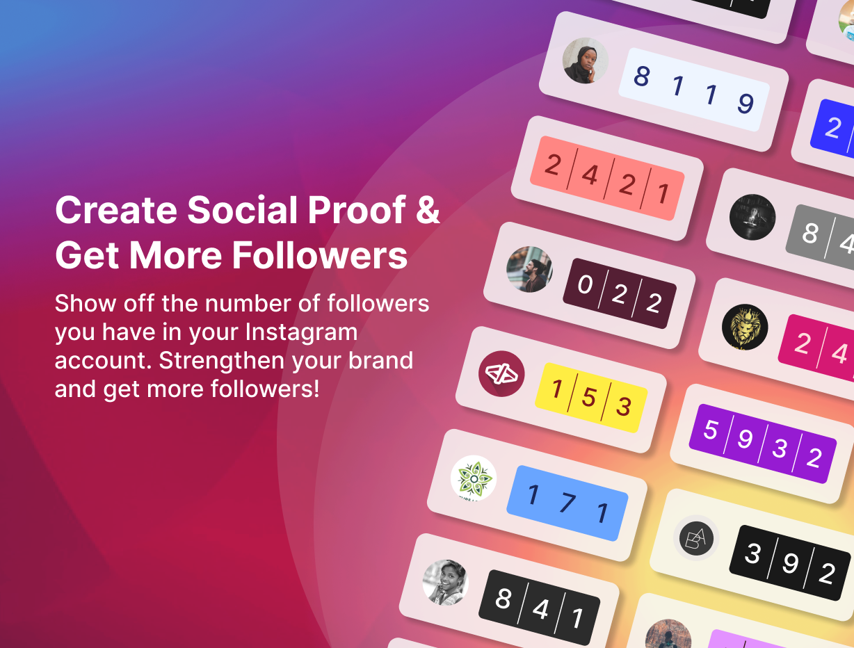 Instagram Followers Counter | Wix App Market | Wix.com