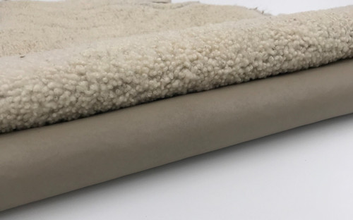 New Zealand Slink Lamb Curly Wool Shearling - Fawn | The NZ Luxury Group