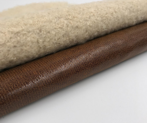 New Zealand Slink Lamb Wool Shearling - Chestnut | The NZ Luxury Group