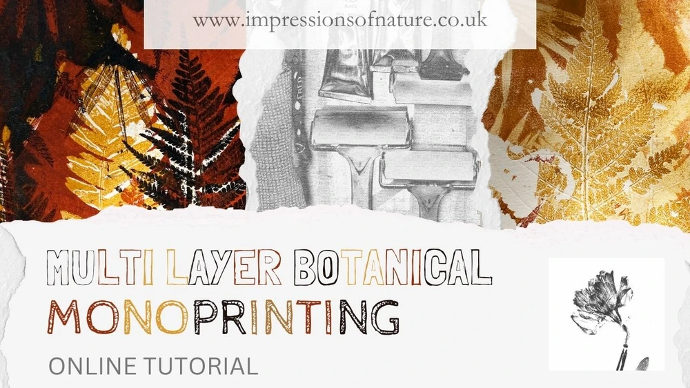 Multi Layer Botanical Monoprinting | impressionsofnature