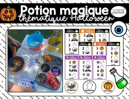 Potion magique de l'Halloween | La Fabrique Préscolaire