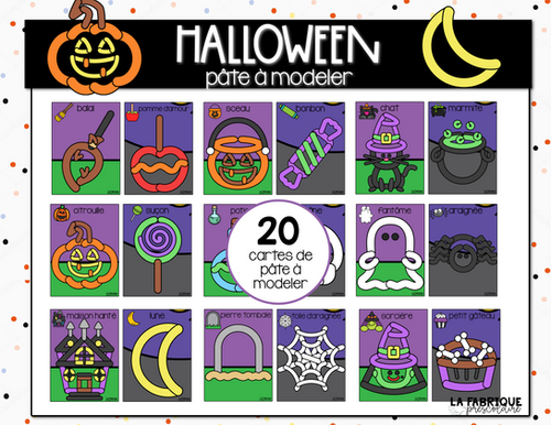 Pâte à modeler d'Halloween | La Fabrique Préscolaire