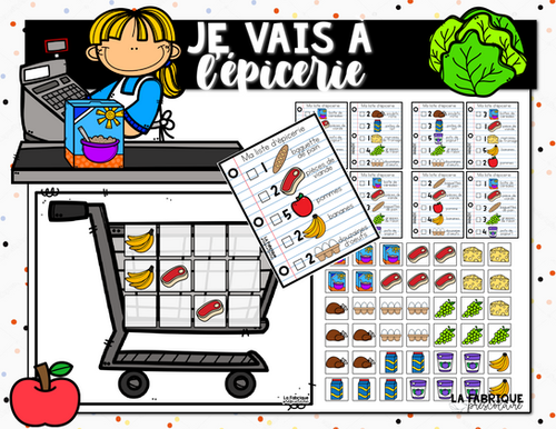 Je vais à l'épicerie | La Fabrique Préscolaire