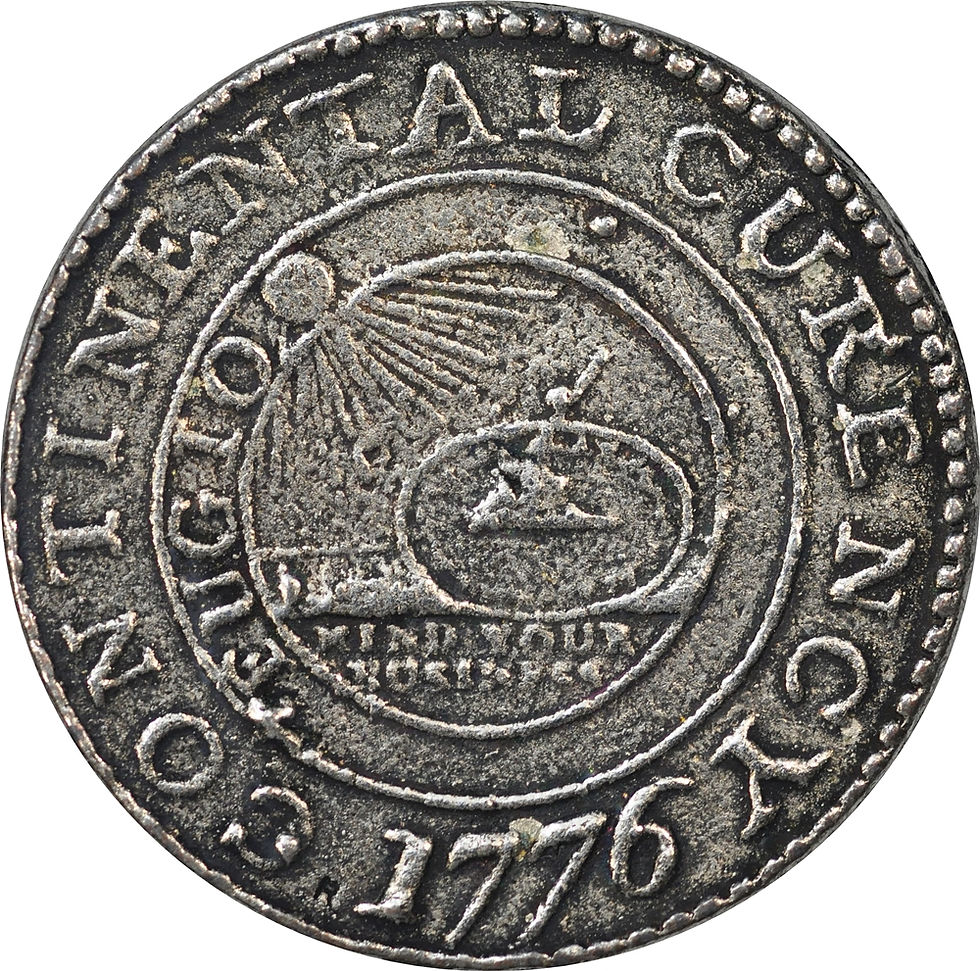 1776. Continental Dollar. 1970s Replica. (multiples available) | Mysite