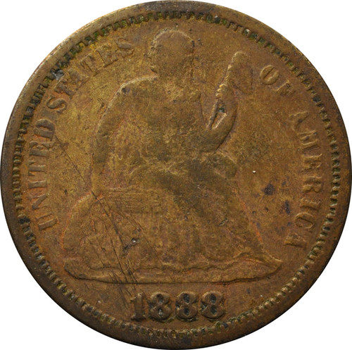 1888 Seated Dime with Barber Reverse! | Mysite