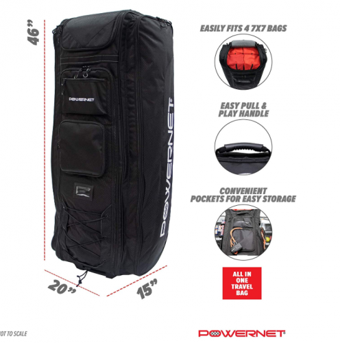 PowerNet Rolling Baseball Bag | Double Play Sports