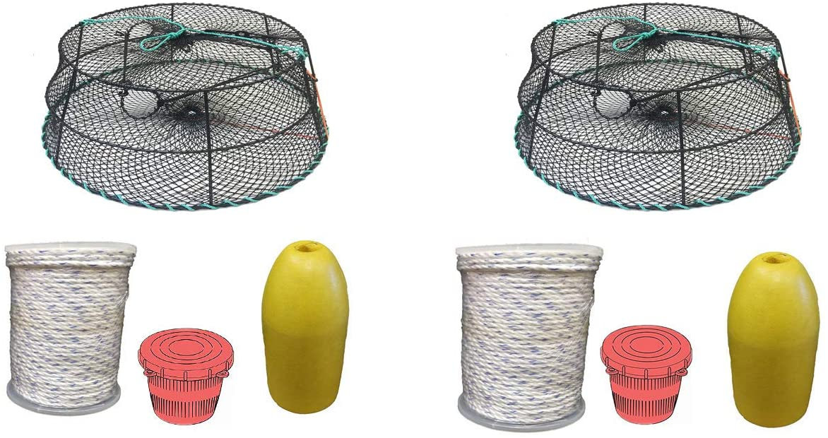 30-tower-vinyl-coated-steel-prawn-trap-accessories-combo-ct79-pam3-x2